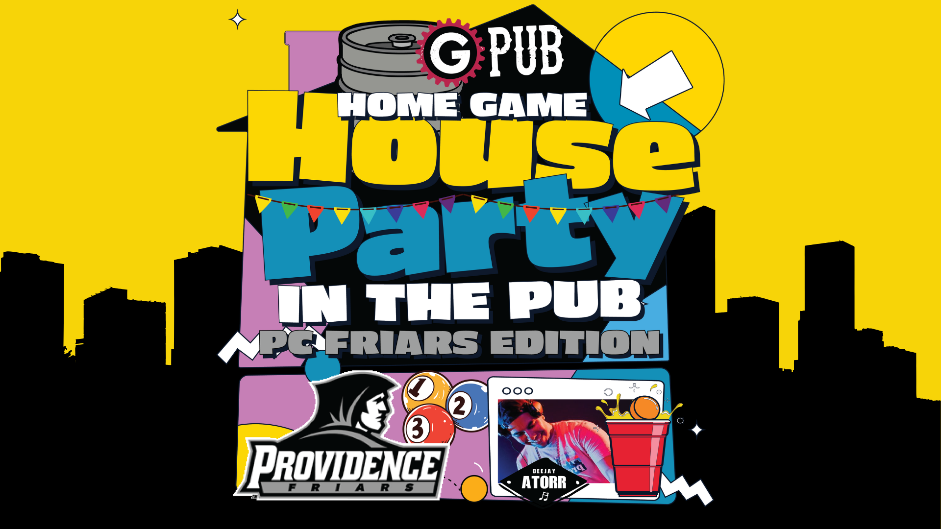 House Party PC Friars Edition | G Pub Restaurants
